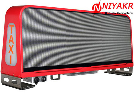 Programmable Taxi Roof LED Display Mobile Advertising LED Taxi Sign Double Sides