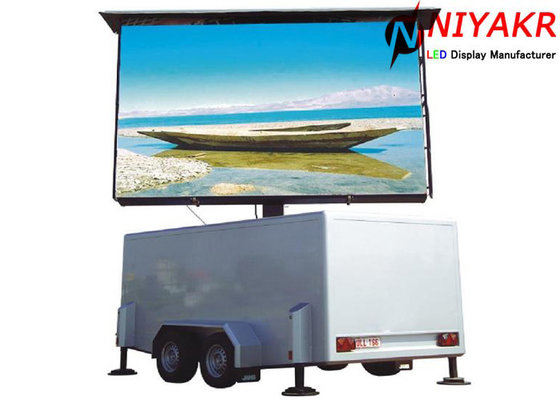 Anti Oxidation P10 Truck Mobile Led Display Full Color 10000 Dots/m2 1280x960 mm