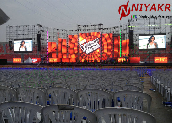 High Resolution P4 Outdoor Rental LED Display With Light Weight Die Cast Aluminum Cabinet