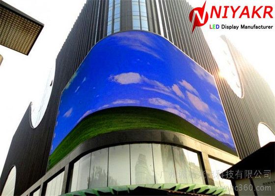 Programmable P6 Outdoor Curved LED Screen Full Color For Advertising Waterproof