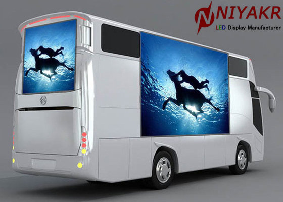 High Resolution P6 Truck Mounted LED Display Full Color  27777 Pixels/㎡