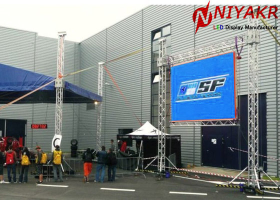 Stage Background P10 Rental LED Display Outdoor Advertising 7000 Cd/sqm