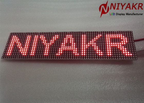 F3.75 P4.75 Waterproof Dot Matrix LED Module 64X32 Pixels Red Color